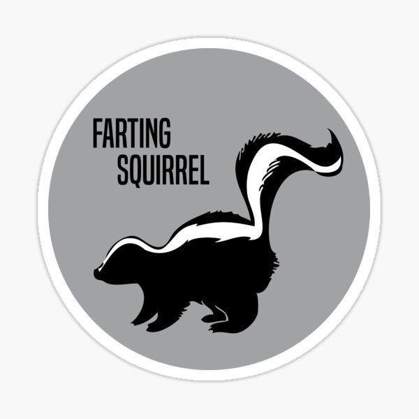 "FARTING SQUIRREL" Sticker for Sale by CRINGEWORTHY TEES | Redbubble