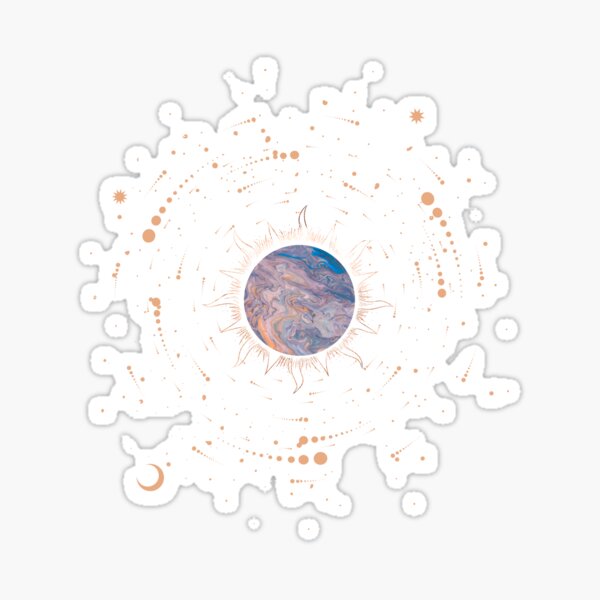 Pegatina «Fases del sol y la luna» de Nachiteca | Redbubble