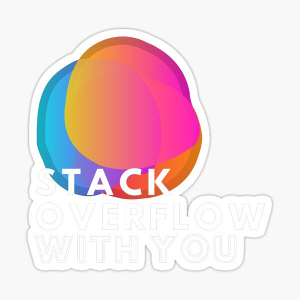 "Stack Overflow with you" Sticker for Sale by ROBOUE | Redbubble