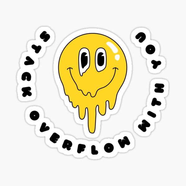 "Stack Overflow with you" Sticker for Sale by ROBOUE | Redbubble