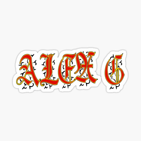 "Alex G Dragon Font" Sticker for Sale by MBREED | Redbubble