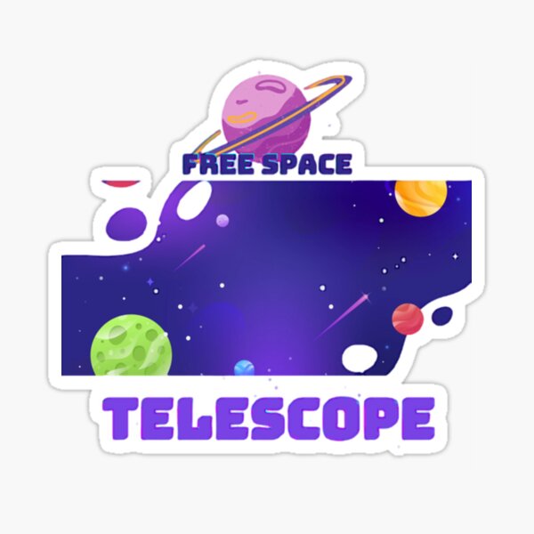 "free space telescope" Sticker for Sale by cadyshop | Redbubble