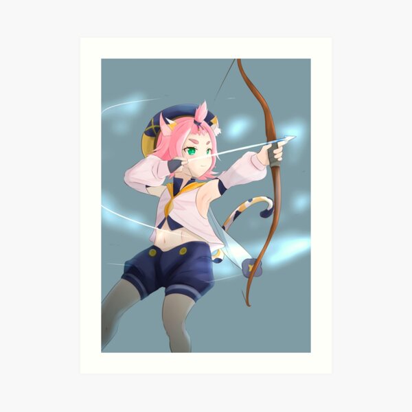 "Diona Genshin Impact Painting Art" Art Print for Sale by zeleline ...