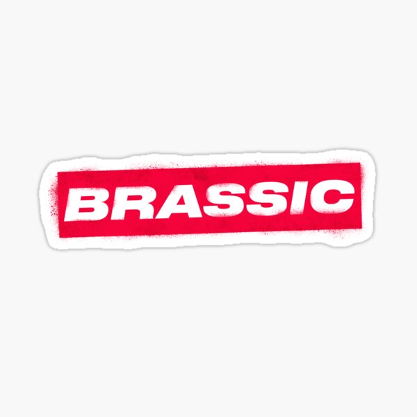 "Brassic logo t-shirt" Sticker for Sale by johnpaulgetty3 | Redbubble