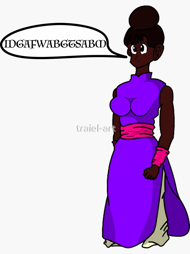 "Cra-Cra Chi-Chi IDGD" Sticker for Sale by traiel-art | Redbubble