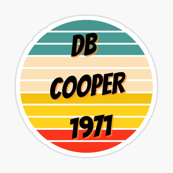 "DB COOPER" Sticker for Sale by CBradley21077 | Redbubble