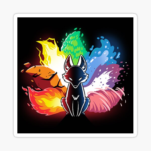 "Element fox" Sticker for Sale by First2theFlag | Redbubble