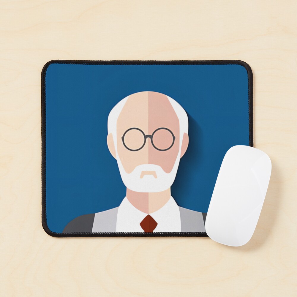 "blue freud sigmund cartoon" Poster for Sale by deztees | Redbubble