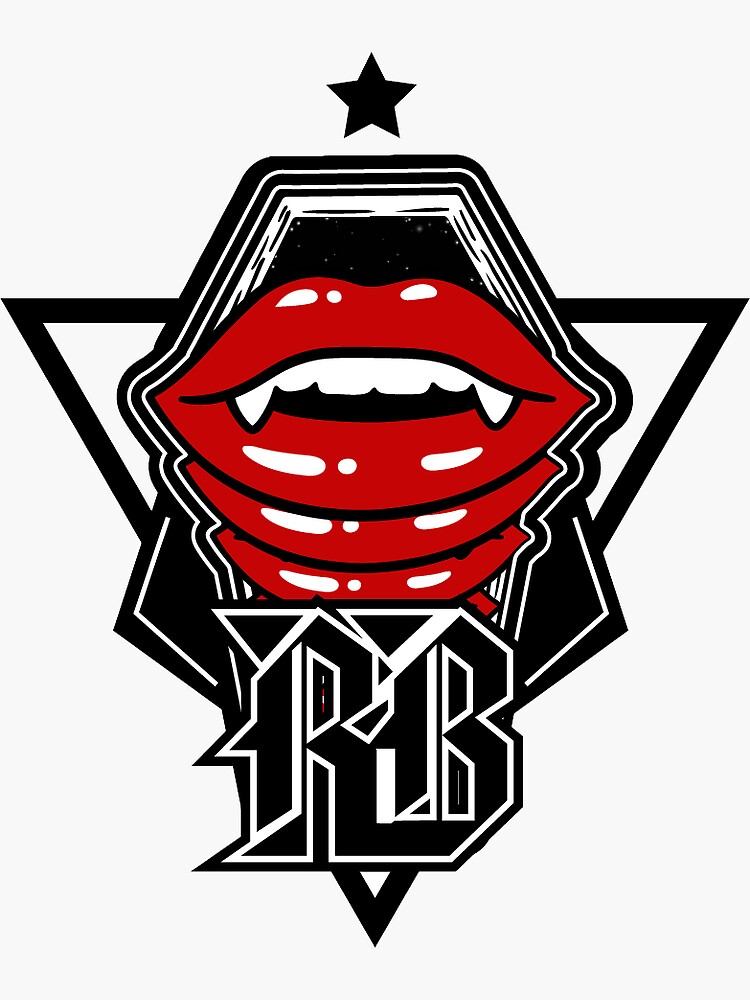 "RB Vamp Logo" Sticker for Sale by rachelbello139 | Redbubble