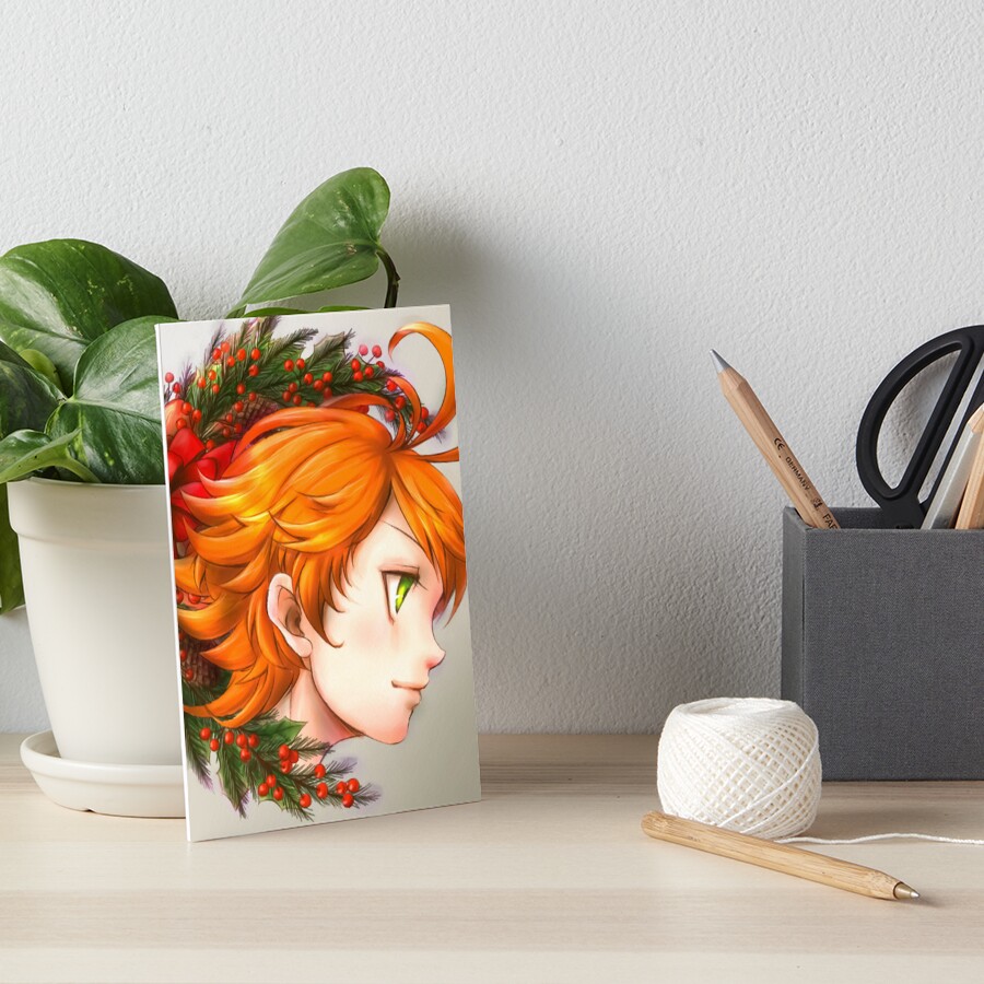 "Emma The Promised Neverland Design Fanart" Art Board Print for Sale by ...
