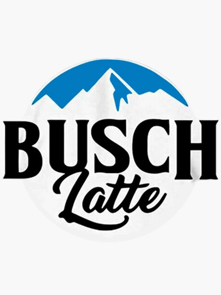 "Busch Latte Logo" Sticker for Sale by JillHendrix | Redbubble