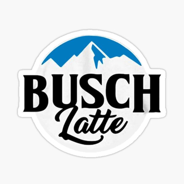 "Busch Latte Logo" Sticker for Sale by JillHendrix | Redbubble