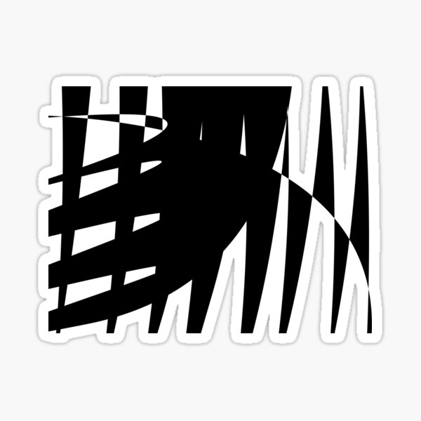 "Black and White Zebra Check" Sticker for Sale by Mazipoodles | Redbubble