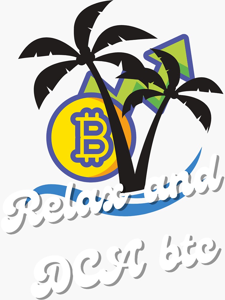 "Bitcoin dca" Sticker for Sale by GimmickStation | Redbubble