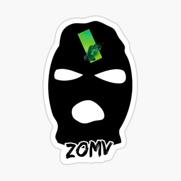 "Ski mask design " Sticker for Sale by Zombieverse | Redbubble
