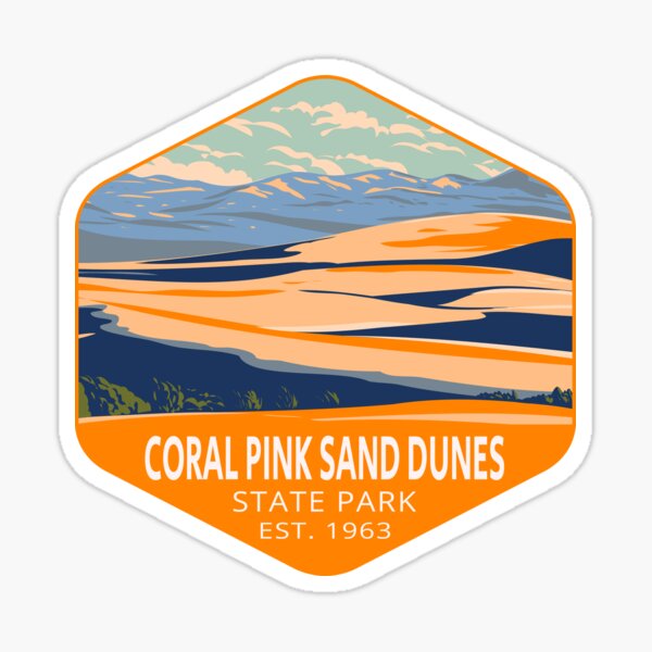 "Coral Pink Sand Dunes State Park Utah" Sticker for Sale by Home-Spirit ...