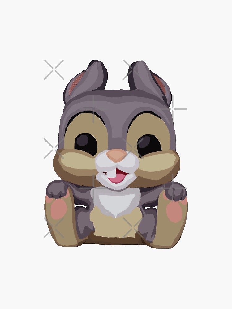 "Thump Thump Thumper" Sticker for Sale by mikkyd8888 | Redbubble
