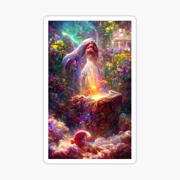 "Ethereal Existence" Sticker for Sale by ai-picasso | Redbubble