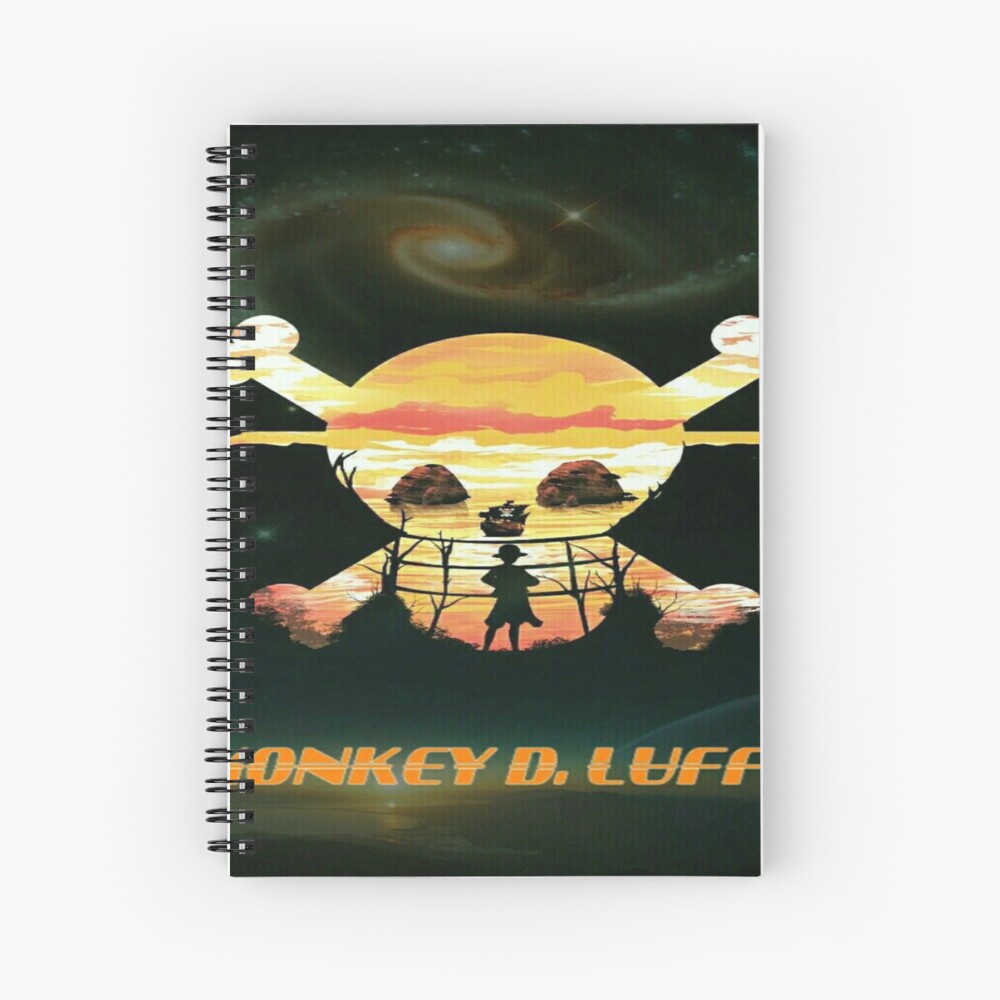 "Monkey d Luffy One Piece Mugiwara" Spiral Notebook for Sale by ...