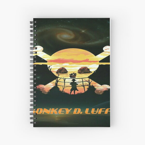 "Monkey d Luffy One Piece Mugiwara" Spiral Notebook for Sale by ...
