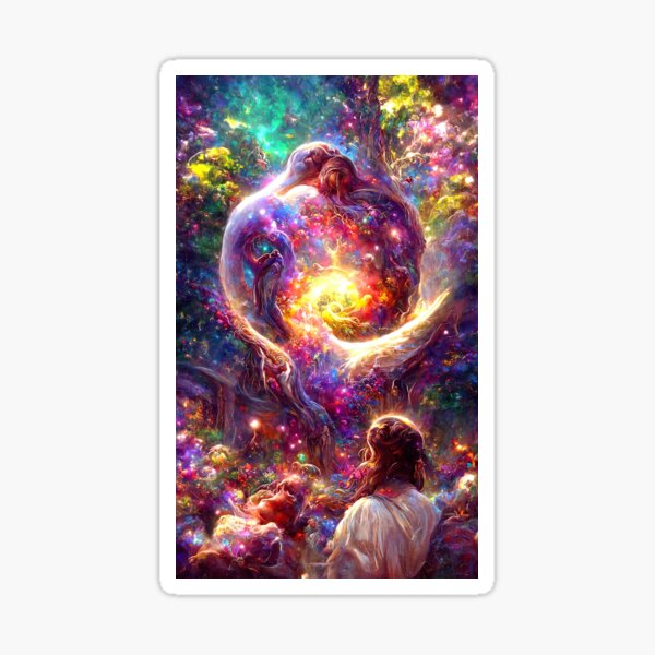 "Ethereal Existence 3" Sticker for Sale by ai-picasso | Redbubble