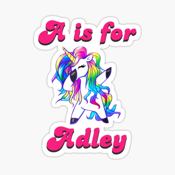 "A for Adley Kids T-Shirt" Sticker for Sale by BeauWellingto | Redbubble