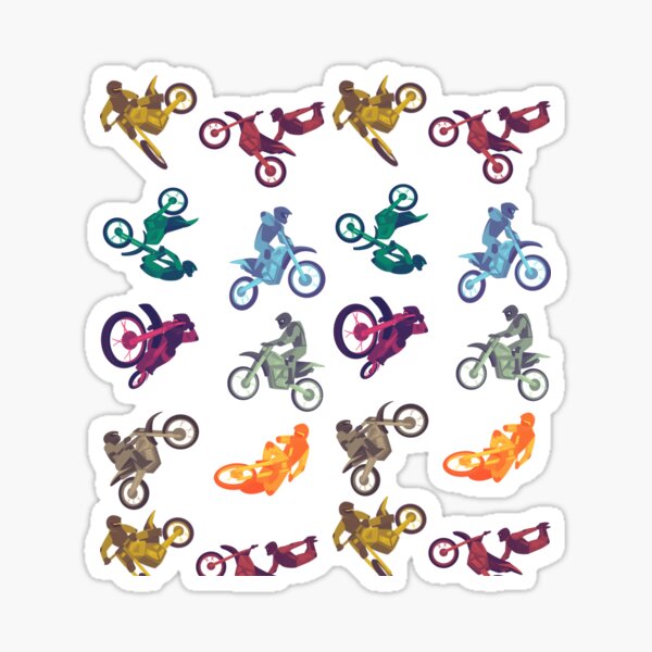 "Dirt Bike, MX Dirt Biker, Motocross Rider, mx" Sticker for Sale by ...