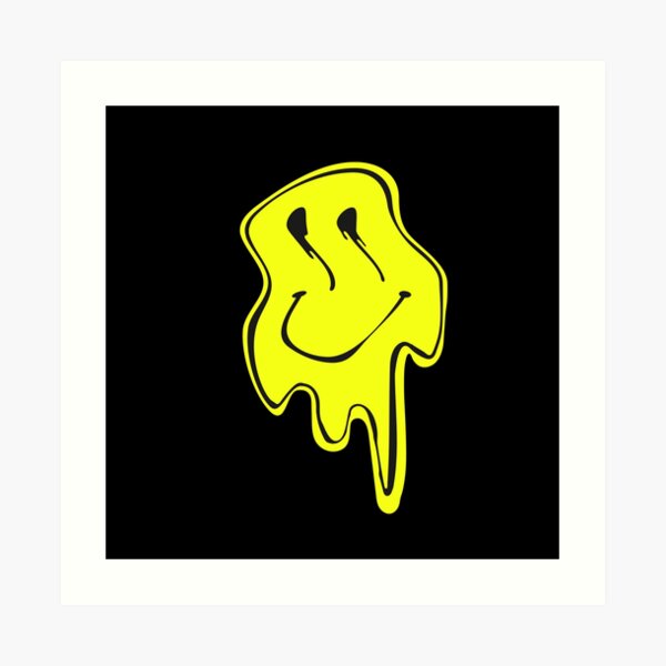 "Dali Dripping Smiley Face" Art Print for Sale by Praht | Redbubble
