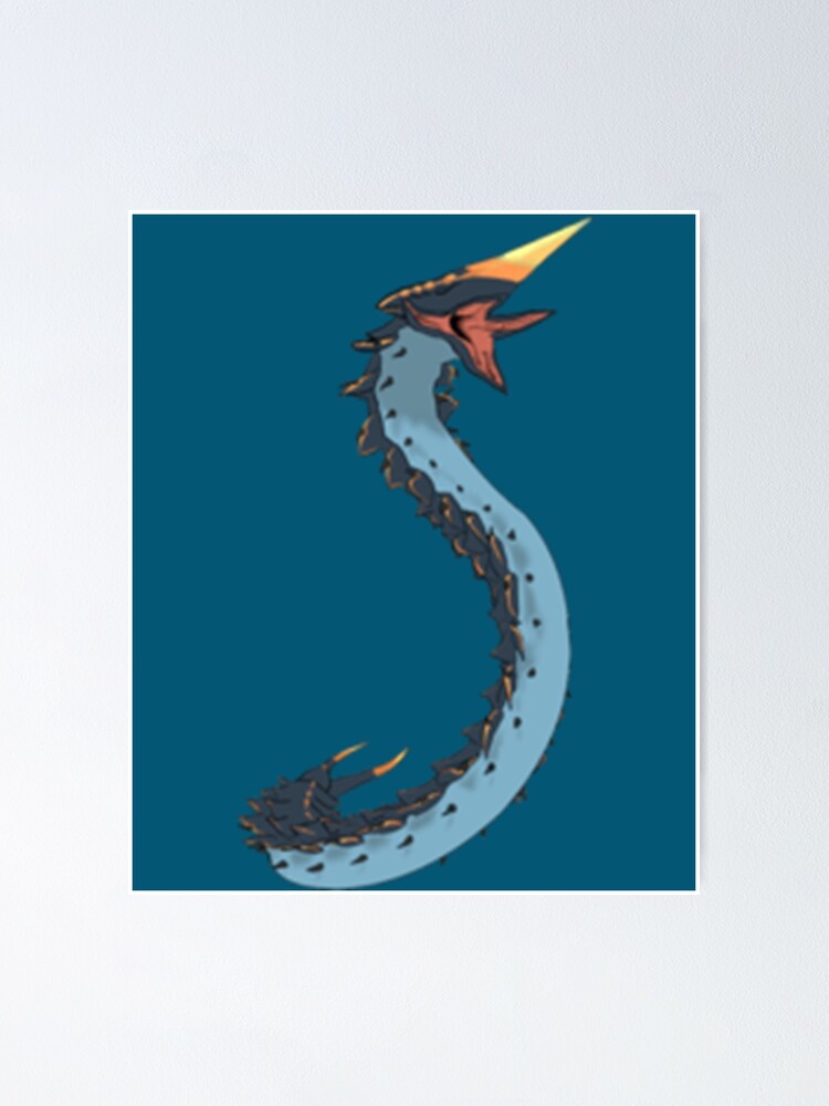 "Subnautica Ice Worm " Poster for Sale by DeborahHoward | Redbubble
