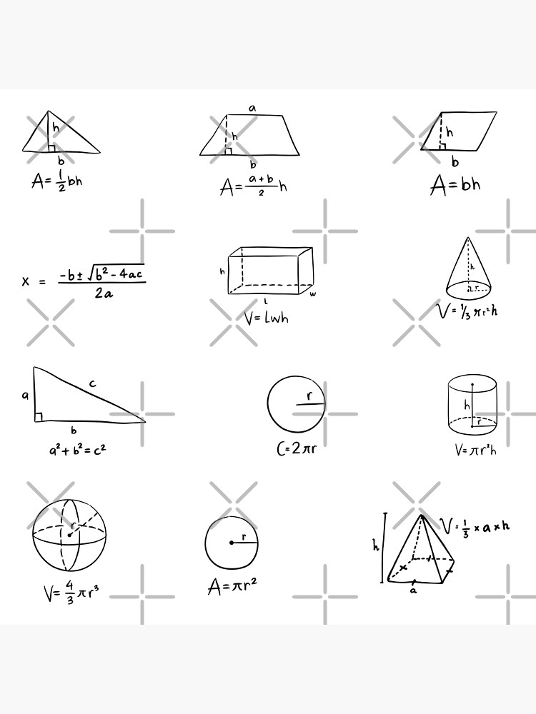 "Math equations Math formulas super pack" Poster for Sale by CherieTree ...