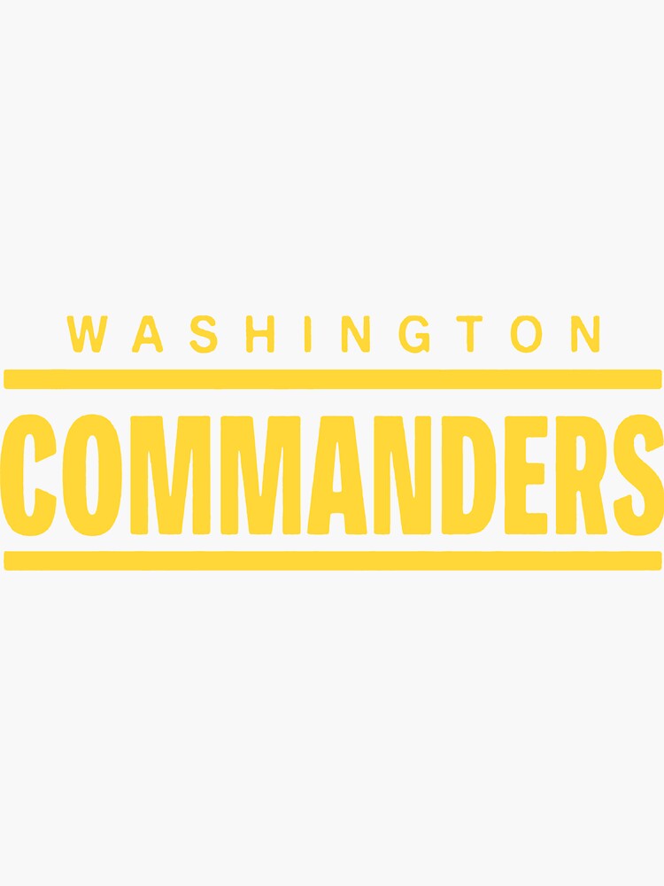 "Washington Commanders" Sticker for Sale by BeckMatthew | Redbubble