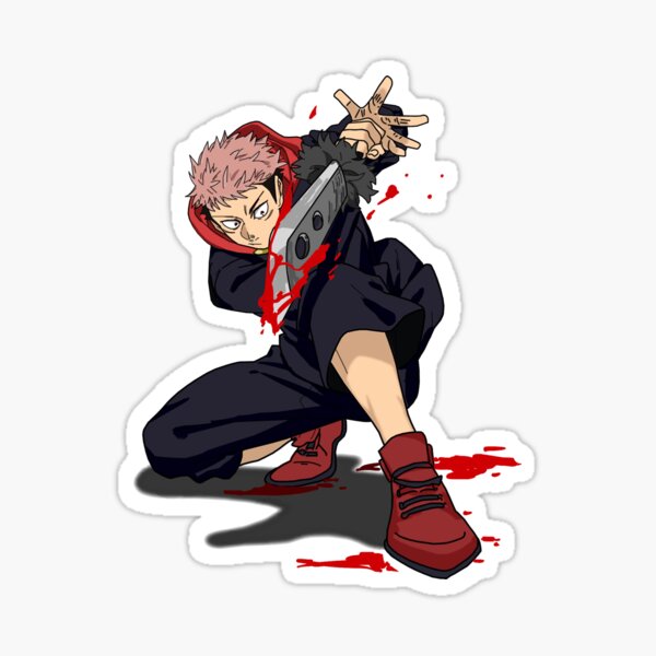 "Itadori Yuji" Sticker for Sale by CurtisLanier95 | Redbubble