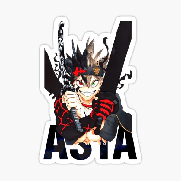 "Asta - Black Clover" Sticker for Sale by CurtisLanier95 | Redbubble
