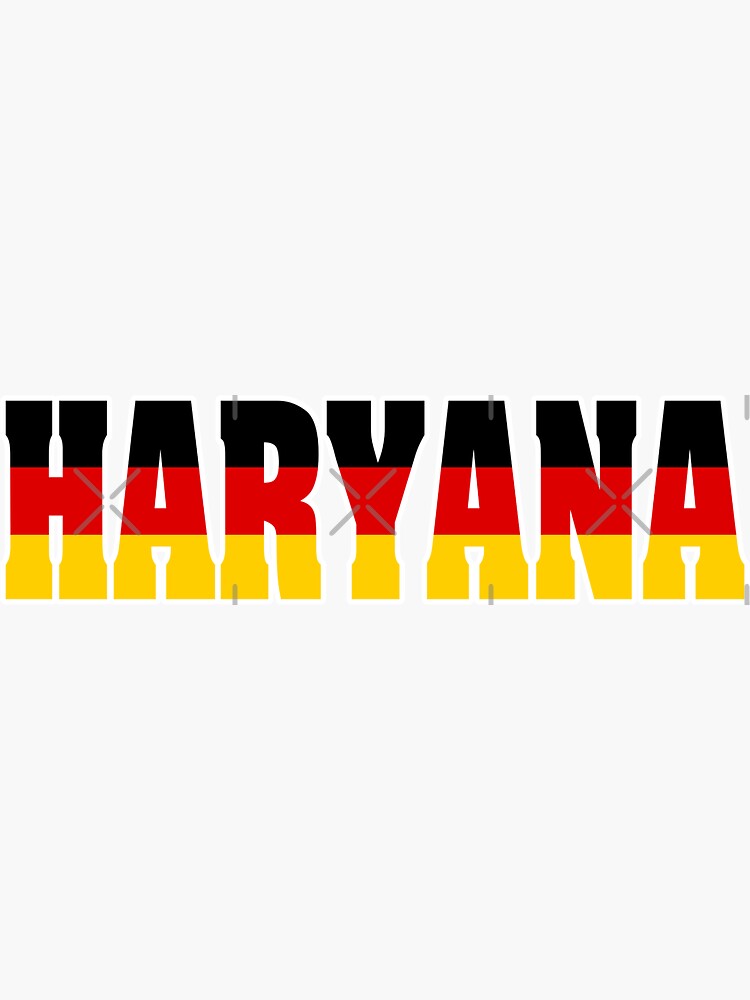 "Haryana Germany" Sticker for Sale by Trikav | Redbubble