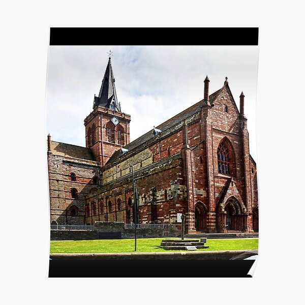 "St Magnus Cathedral, dominates Kirkwall skyline in The Orkneys Sottish ...