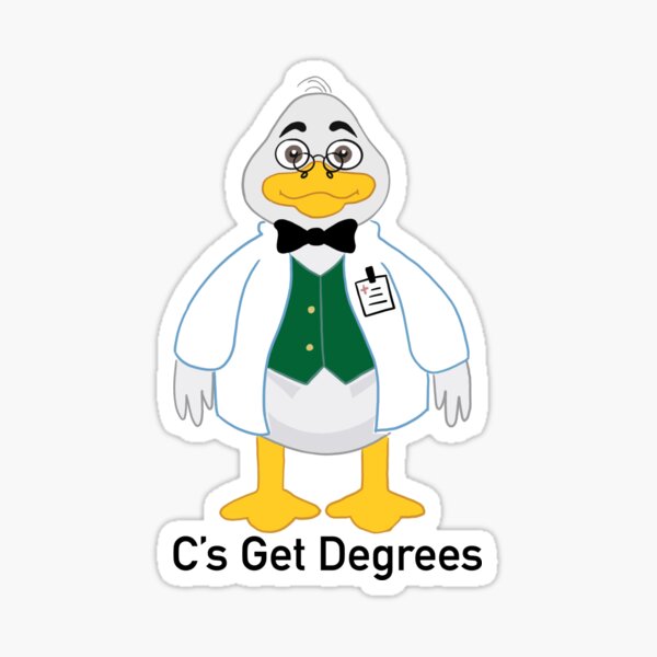 "Dr. Quack C's get degrees" Sticker for Sale by aguinn8 | Redbubble