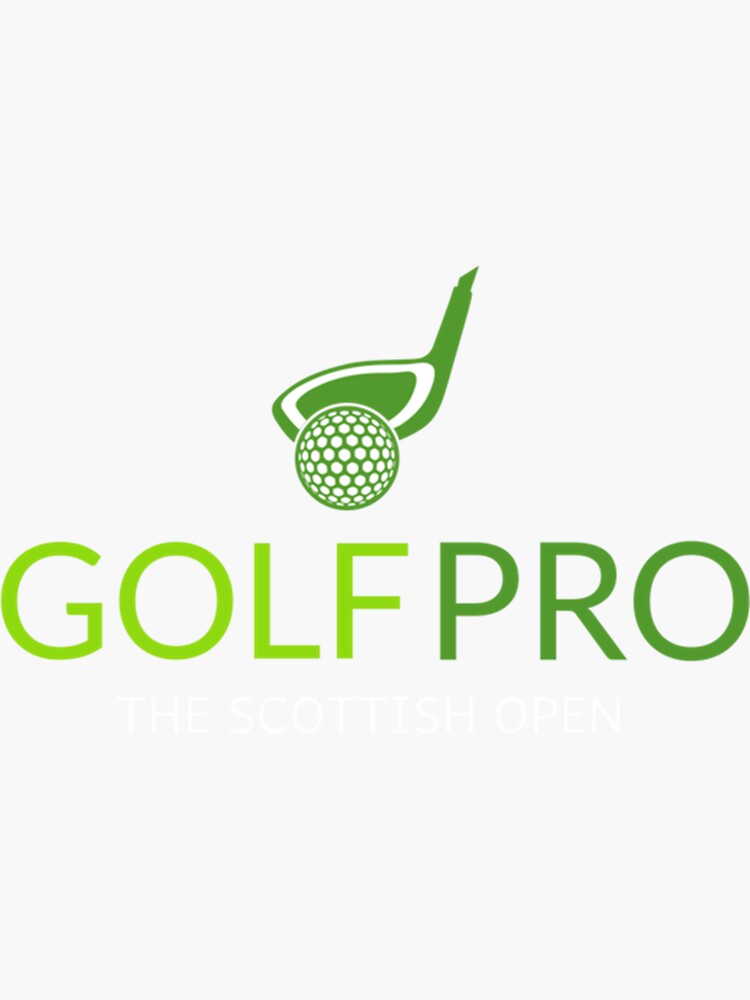 "Scottish Open golf pro " Sticker for Sale by GolfTravelPrint | Redbubble
