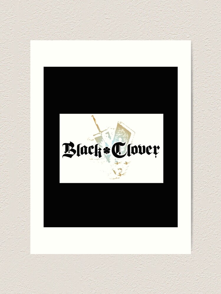 "Black Clover logo" Art Print for Sale by MCANANEY45 | Redbubble