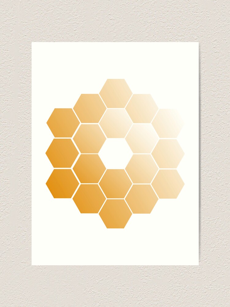 "Hexagon pattern James Webb " Art Print for Sale by hydrolox | Redbubble