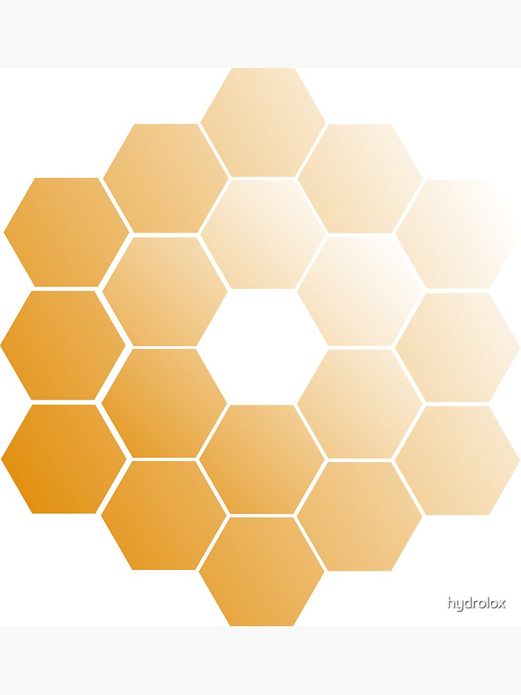 "Hexagon pattern James Webb " Art Print for Sale by hydrolox | Redbubble