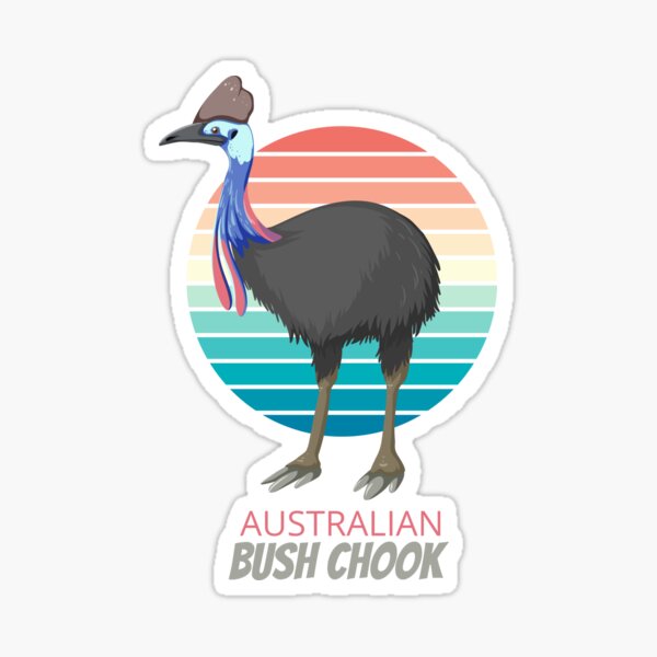 "Australian bush chook" Sticker for Sale by Beerbony | Redbubble