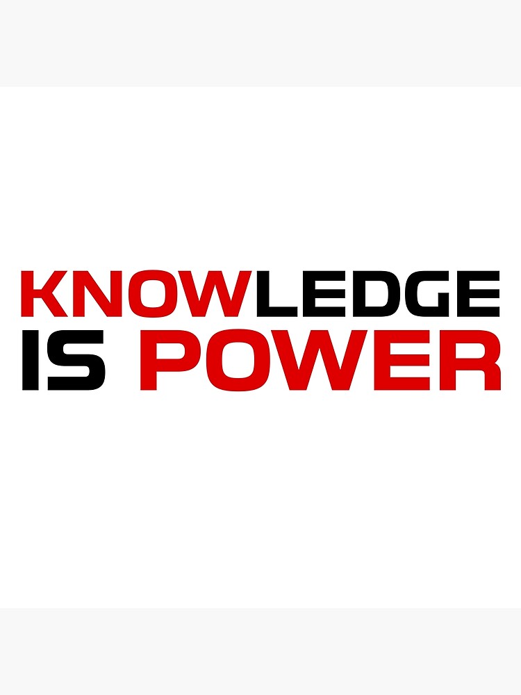"Knowledge Is Power Cool Quote Politics Free Speech Science Skeptic ...