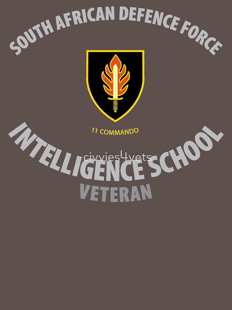"SADF 11 Commando / Army Intelligence School" T-shirt for Sale by ...