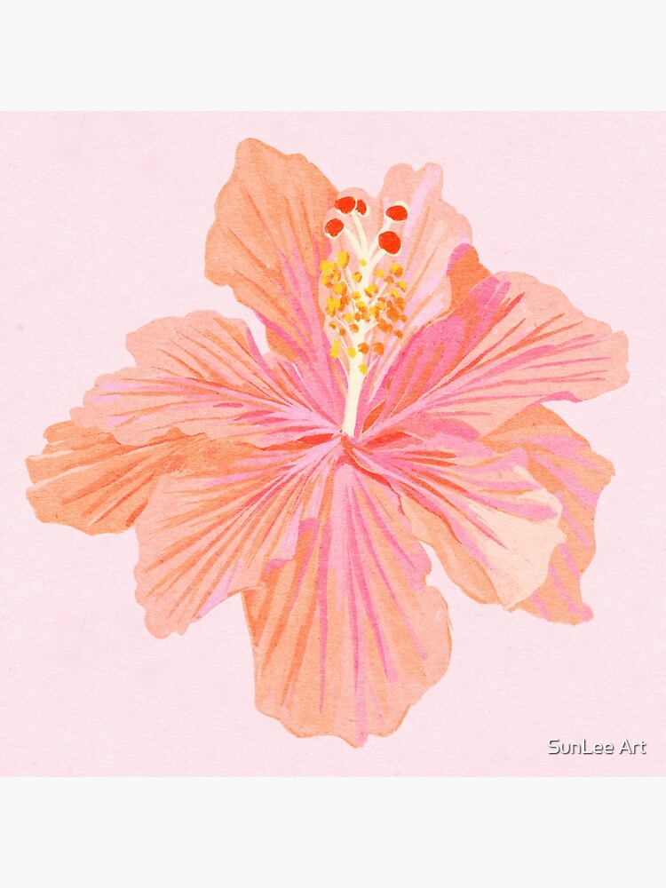 "Hibiscus Flower" Poster for Sale by sunleeart | Redbubble