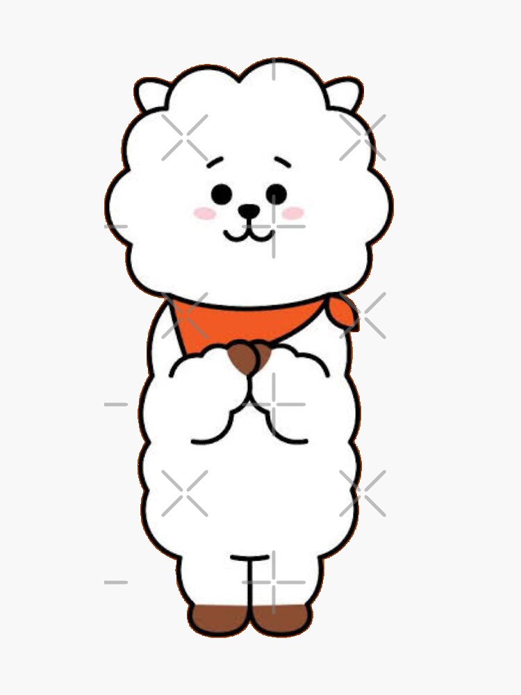 "BT21 BTS JIN RJ " Sticker for Sale by MJOFFICIAL | Redbubble
