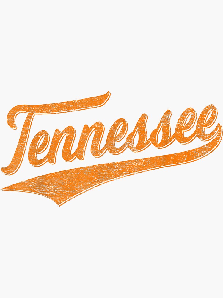 "TENNESSEE BASEBALL SPORTS SCRIPT CURSIVE FLAG SWOOSH RETRO 335 ...