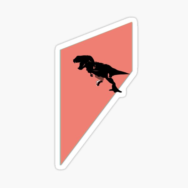 "Trex Incoming " Sticker for Sale by TriForceDesign | Redbubble