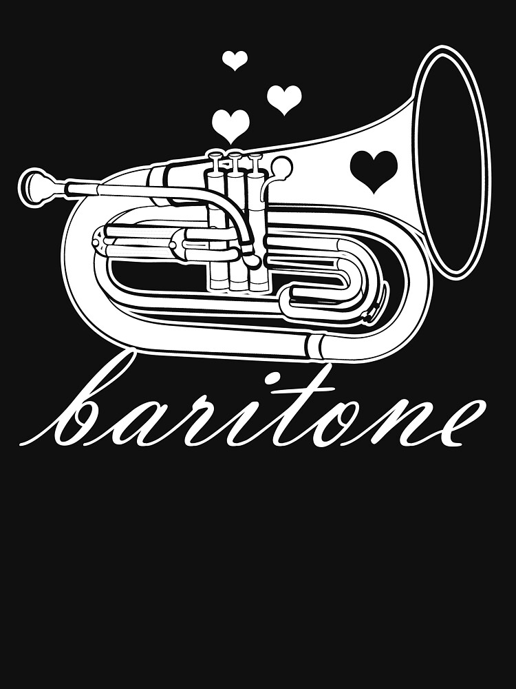"I Love Baritone Instrument" T-shirt for Sale by UnknownArtistt ...