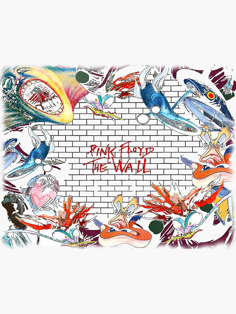 "PINK FLYOD - THE WALL " Sticker for Sale by LourdesBogan | Redbubble