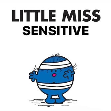 "Little Miss Sensitive" Sticker for Sale by Kaylaskie | Redbubble